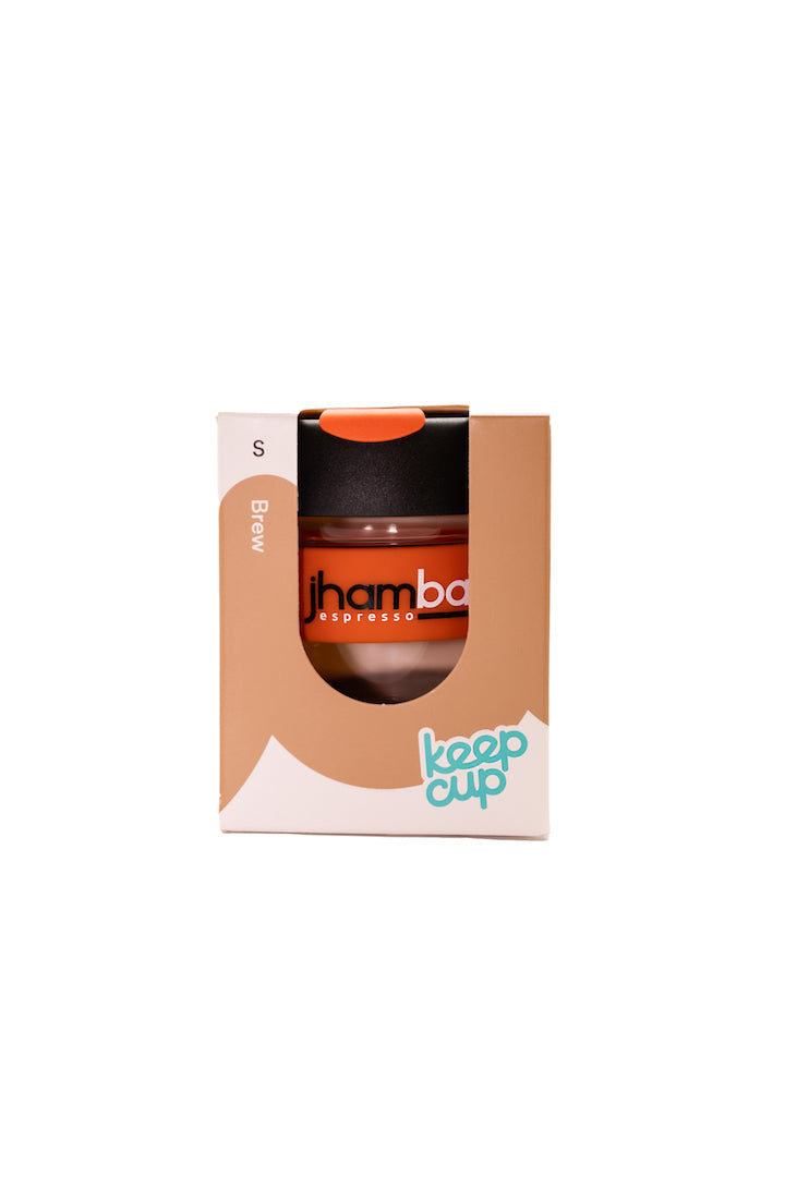 JB Reusable 8oz Glass Cup – Jham Bar Espresso